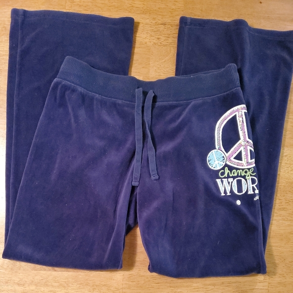 Justice | Bottoms | 3 Justice Brand Velour Lounge Sleep Pants Girls Sz ...